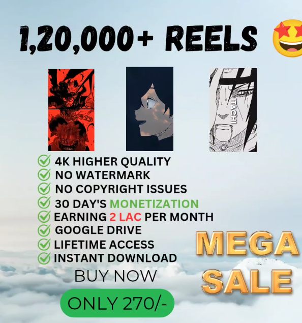 1,20,000+ 4K UHD QUALITY Mega Reels Bundle