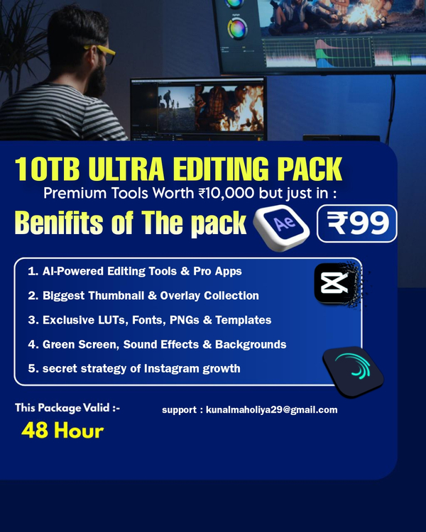 10TB BIGGEST EDITING PACK 💎