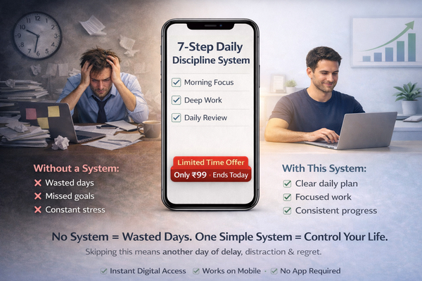 Stop Wasting Time! Get The 7-Step Routine System for Just ₹99