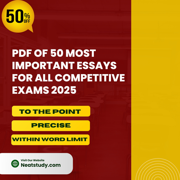 PDF of 25 Most Important Essays For All Competitive Exams 2025