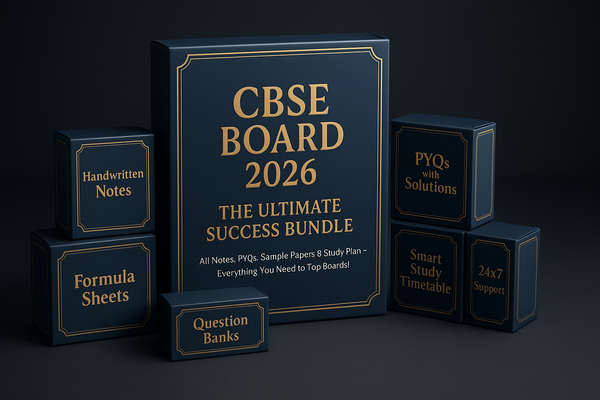 CBSE Board Success Bundle 2026 — Notes, PYQs & Strategy