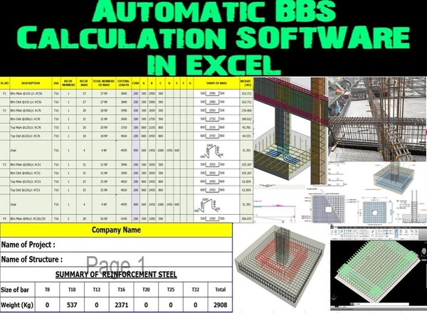 Bar Bending Schedule (BBS) Software