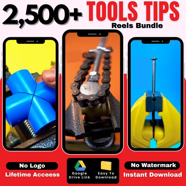 2,500 Tools Tips Reels Bundle