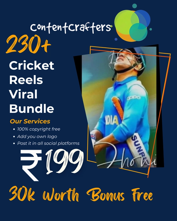 🌟 2500+ Cricket Reels Bundle | IPL world Cup T20 Reels Bundle 🚀