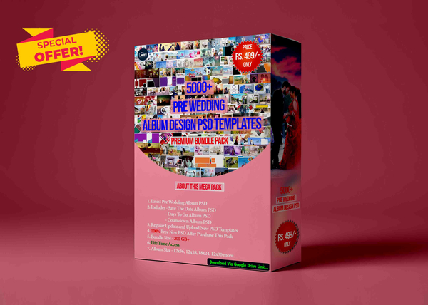 5000+ Pre Wedding Album Design PSD Bundle PRO PACK