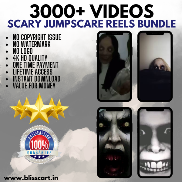 3000+ SCARY JUMP-SCARE REELS BUNDLE
