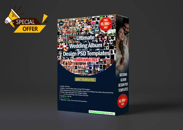 Ultimate Wedding Album PSD Templates Bundle PRO PACK