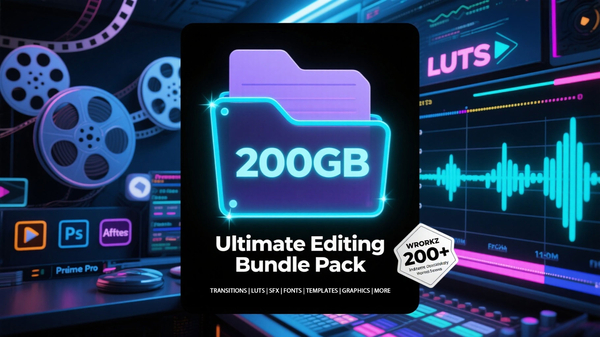 200GB Ultimate Editing Bundle Pack